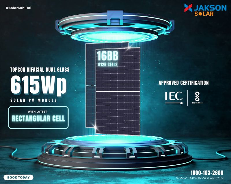 Upgrade To 615 Wp Dual Glass Solar Panels - Jakson